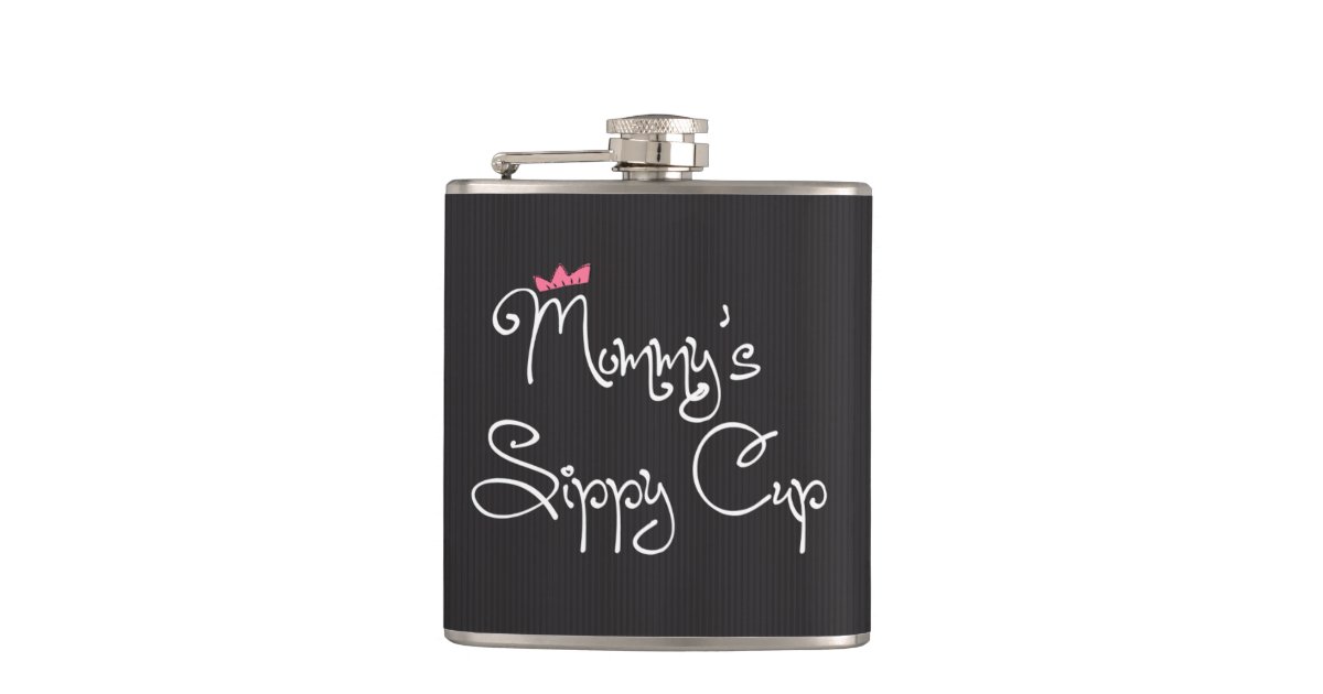Personalized Mommy's Sippy Cup Flask | Zazzle