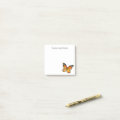 Personalized Monarch Butterfly Post it Notes | Zazzle