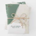 Personalized Monogram Abstract Floral Wedding Wrap Wrapping Paper ...