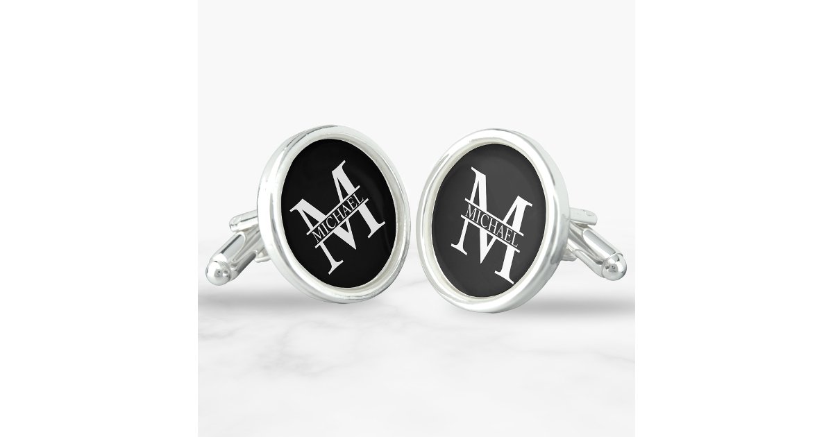 Personalized Monogram and Name Cufflinks | Zazzle
