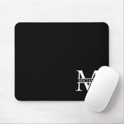 Personalized Monogram and Name Mouse Pad | Zazzle