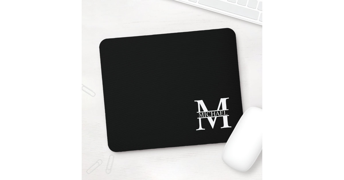 Personalized Monogram and Name Mouse Pad | Zazzle