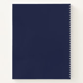 Personalized Monogram and Name Navy Blue Notebook | Zazzle