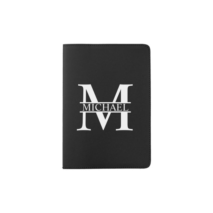 Personalized Monogram and Name Passport Holder | Zazzle
