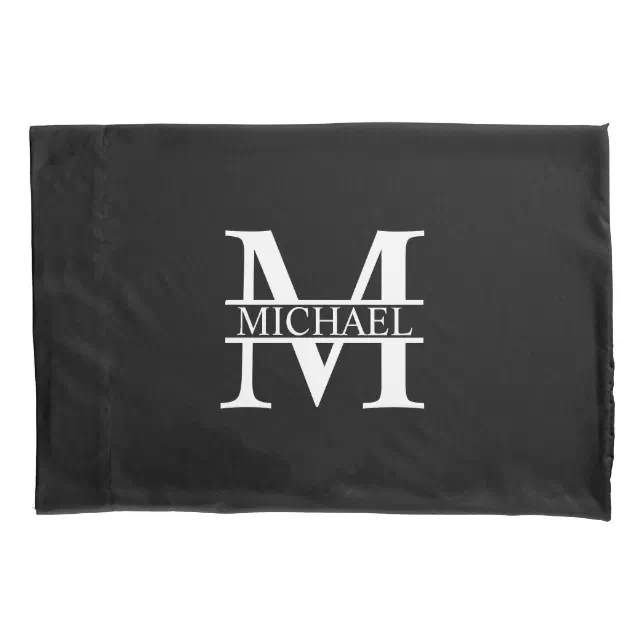Personalized Monogram and Name Pillowcase | Zazzle
