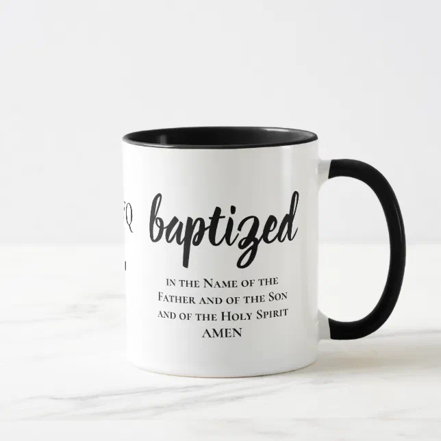 Personalized Monogram BAPTISM Mug | Zazzle