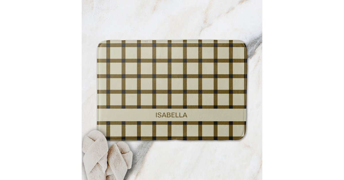 Personalized Monogram Bath Mat | Zazzle