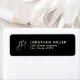 Personalized Monogram Black and White Address Label | Zazzle