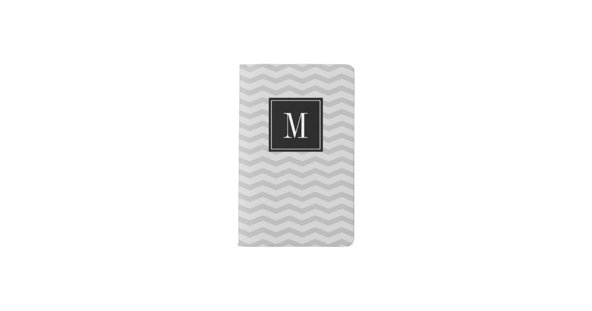 Personalized monogram chevron moleskine notebook | Zazzle
