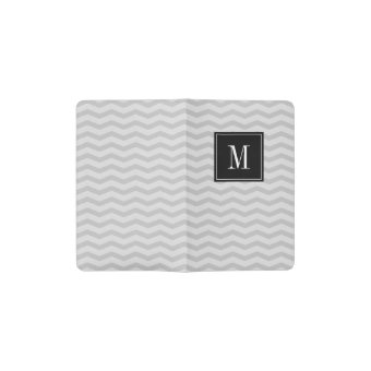Personalized monogram chevron moleskine notebook | Zazzle