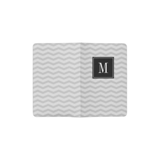 Personalized monogram chevron moleskine notebook | Zazzle