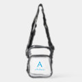 Personalized Monogram Clear Crossbody Bag | Zazzle