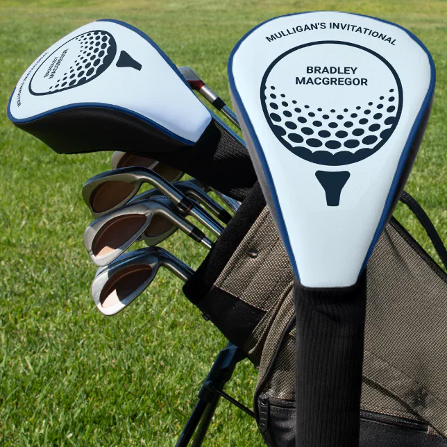 Personalized Monogram Club Name Golf Head Cover | Zazzle