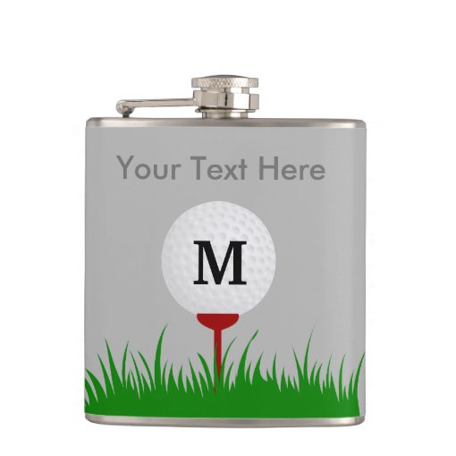 Personalized Monogram Golf Ball Flask | Zazzle