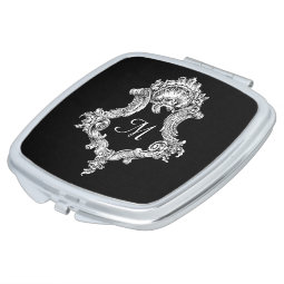 Personalized Monogram Initial Compact Mirror | Zazzle
