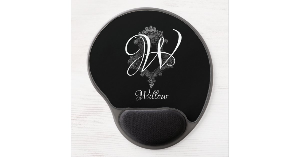 Personalized Monogram Initial Gel Mouse Pad | Zazzle