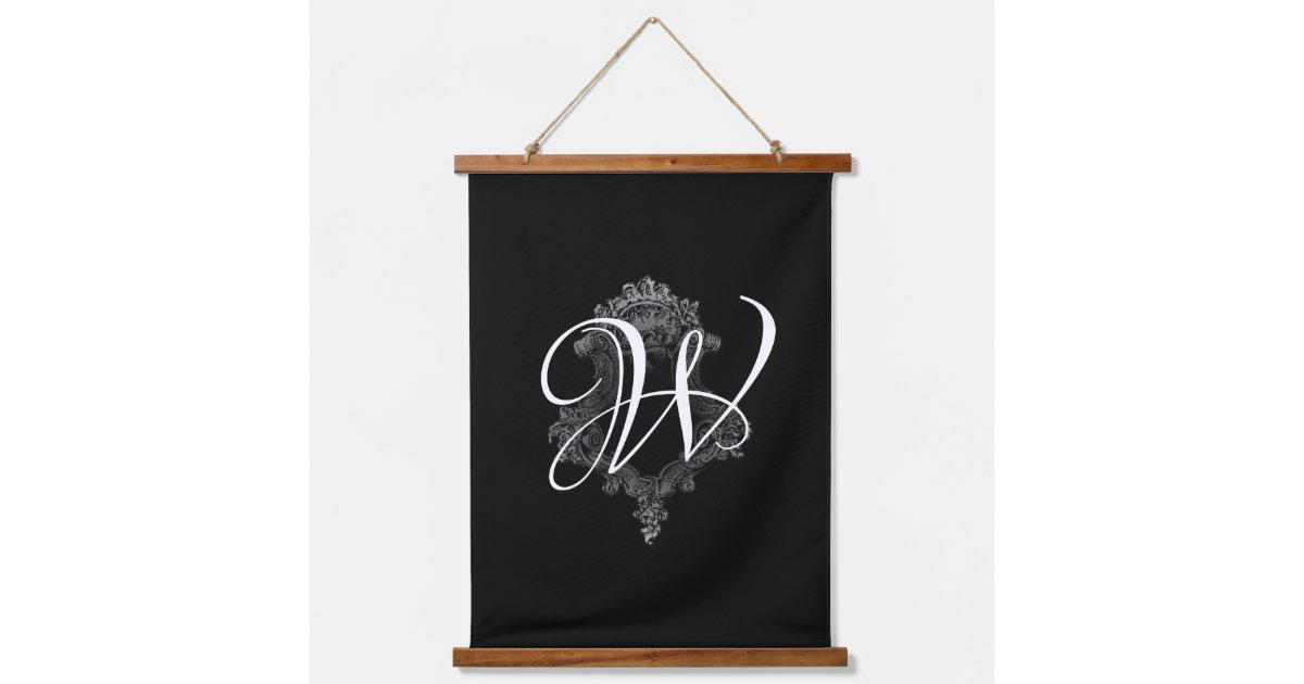 Personalized Monogram Initial Hanging Tapestry | Zazzle