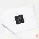 Personalized Monogram Name and Title Black Sticker | Zazzle