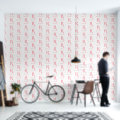 Personalized Monogram Name Minimal Stylish Pink Wallpaper | Zazzle