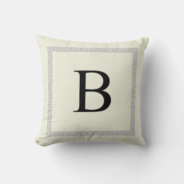 Personalized Monogram Pillow | Initial B | Zazzle