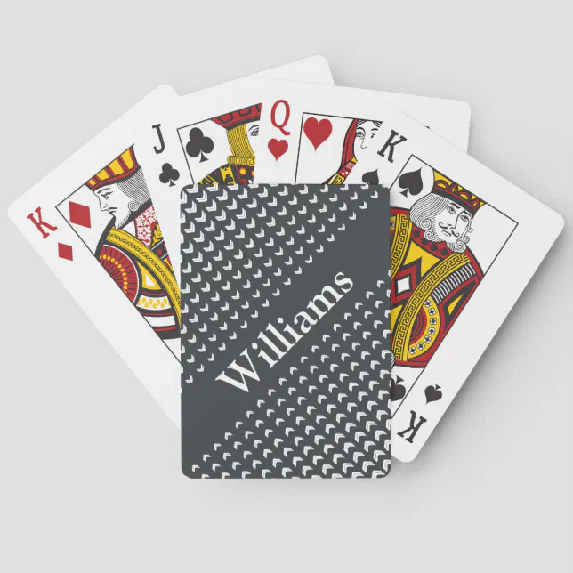 Personalized Monogram Playing Cards | Zazzle