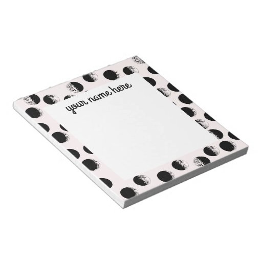 Personalized Moon phase notepad | Zazzle