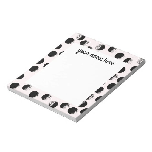 Personalized Moon phase notepad | Zazzle