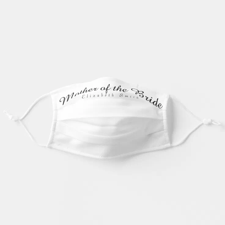 Personalized Mother of the Bride Face Mask | Zazzle