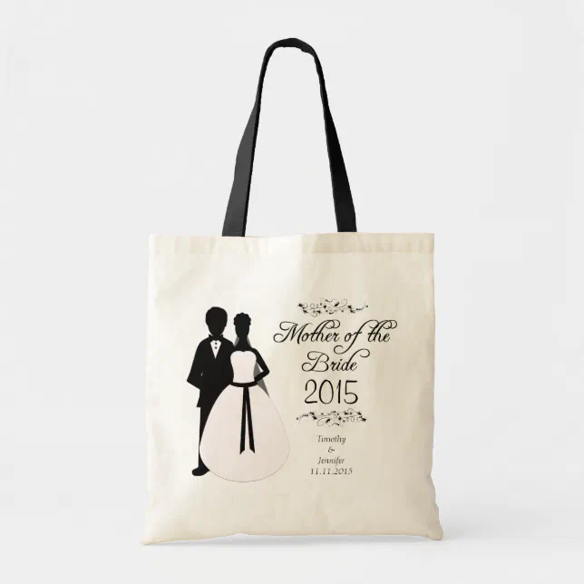 Personalized mother of the bride wedding favor bag | Zazzle