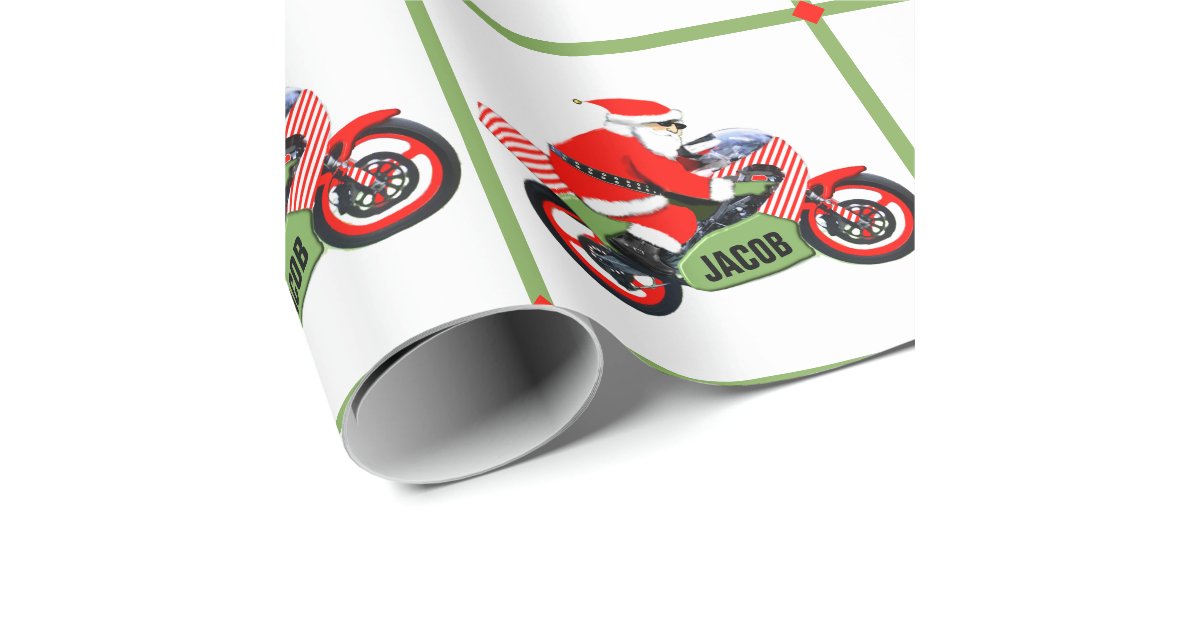 Personalized Motocross Gift Wrapping Paper | Zazzle