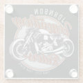 Personalized Motorcycle Legendary Rider Biker NAME Glass Coaster | Zazzle