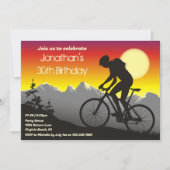Personalized Mountain Bike Biking Birthday Invitation | Zazzle