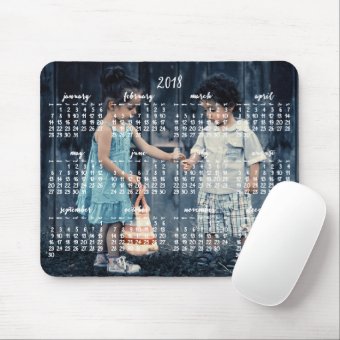 Personalized Mouse Pad Calendar 2018 | Zazzle