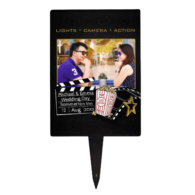 Personalized Movie Star Frame Cake Topper | Zazzle