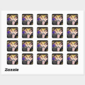 Personalized Movie Star Frame Square Sticker | Zazzle