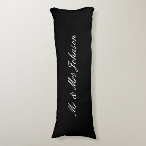 Personalized Mr and Mrs body pillow for newly weds | Zazzle