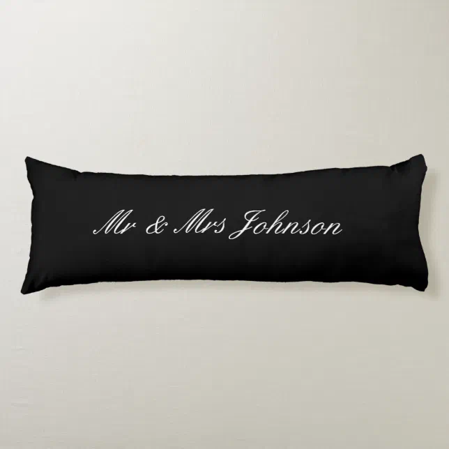 Personalized Mr and Mrs body pillow for newly weds | Zazzle