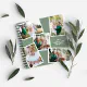 Personalized multi photo sage green elegant modern notebook | Zazzle