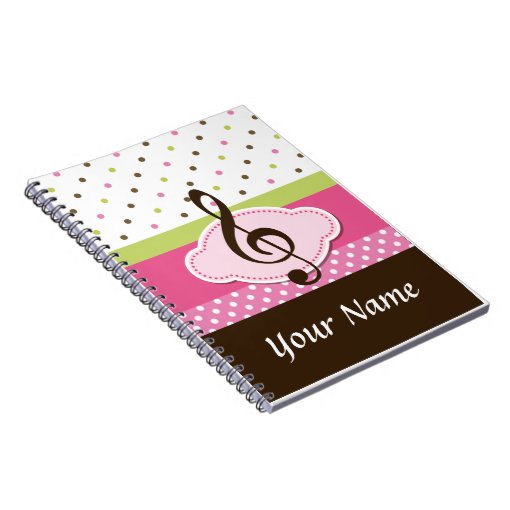 Personalized Music Lesson Practice Journal Noteboo | Zazzle