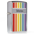 Personalized Muted Retro Color Rainbow Zippo Lighter | Zazzle