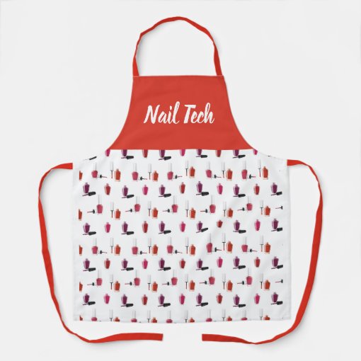 Personalized Nail Polish Spa And Salon Apron | Zazzle