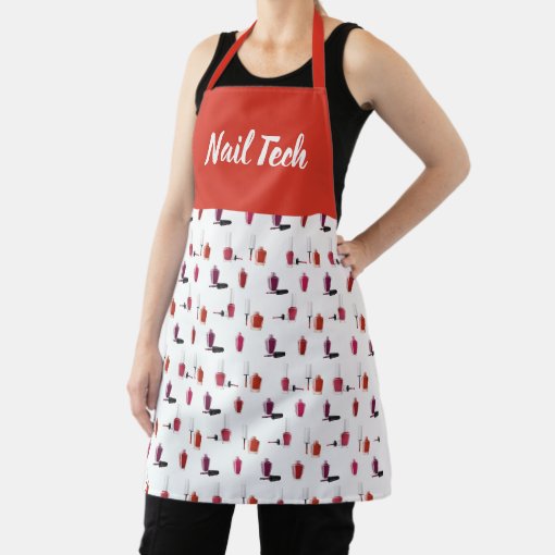 Personalized Nail Polish Spa And Salon Apron | Zazzle