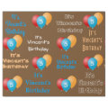 Personalized Name & Age Birthday Wrapping Paper | Zazzle