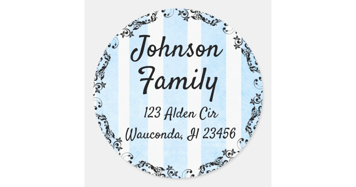 Personalized Name and Address Stickers | Zazzle