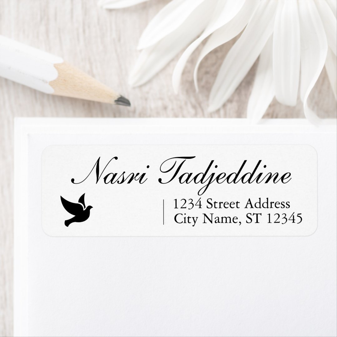 Personalized Name and Clear Custom Return Address Label | Zazzle
