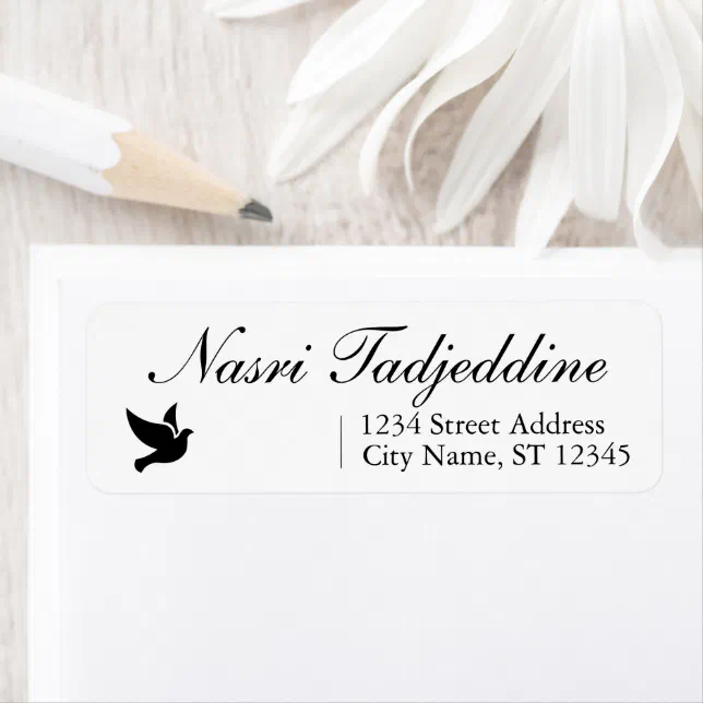 Personalized Name and Clear Custom Return Address Label | Zazzle