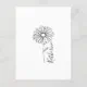 Personalized name April daisy Birth Flower Postcard | Zazzle