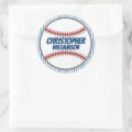 Personalized Name Baseball Sticker | Zazzle