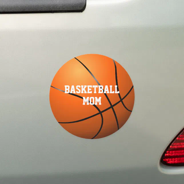 Personalized Name Basketball Mom Car Magnet | Zazzle