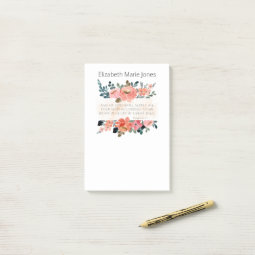 Personalized Name Bible Verse Notepad | Zazzle